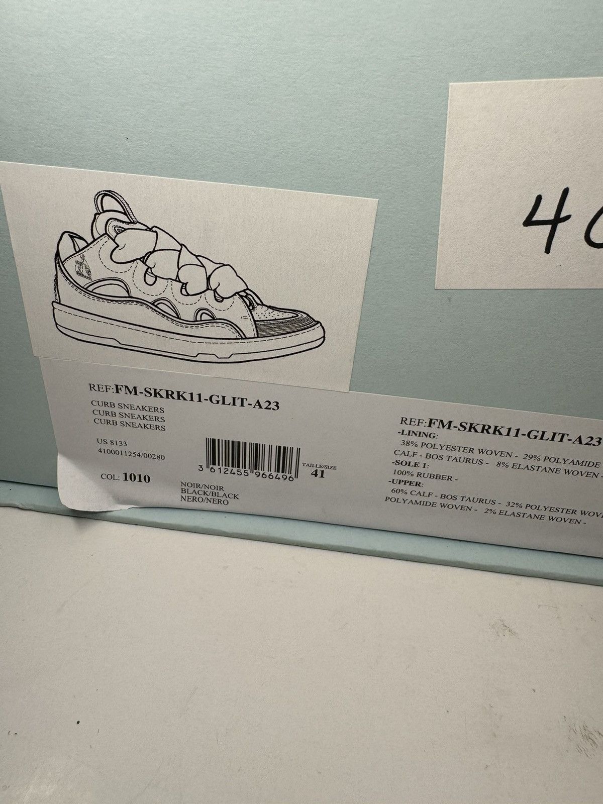 Lanvin Lanvin Curb Glitter Sneakers size 41 With Box | Grailed