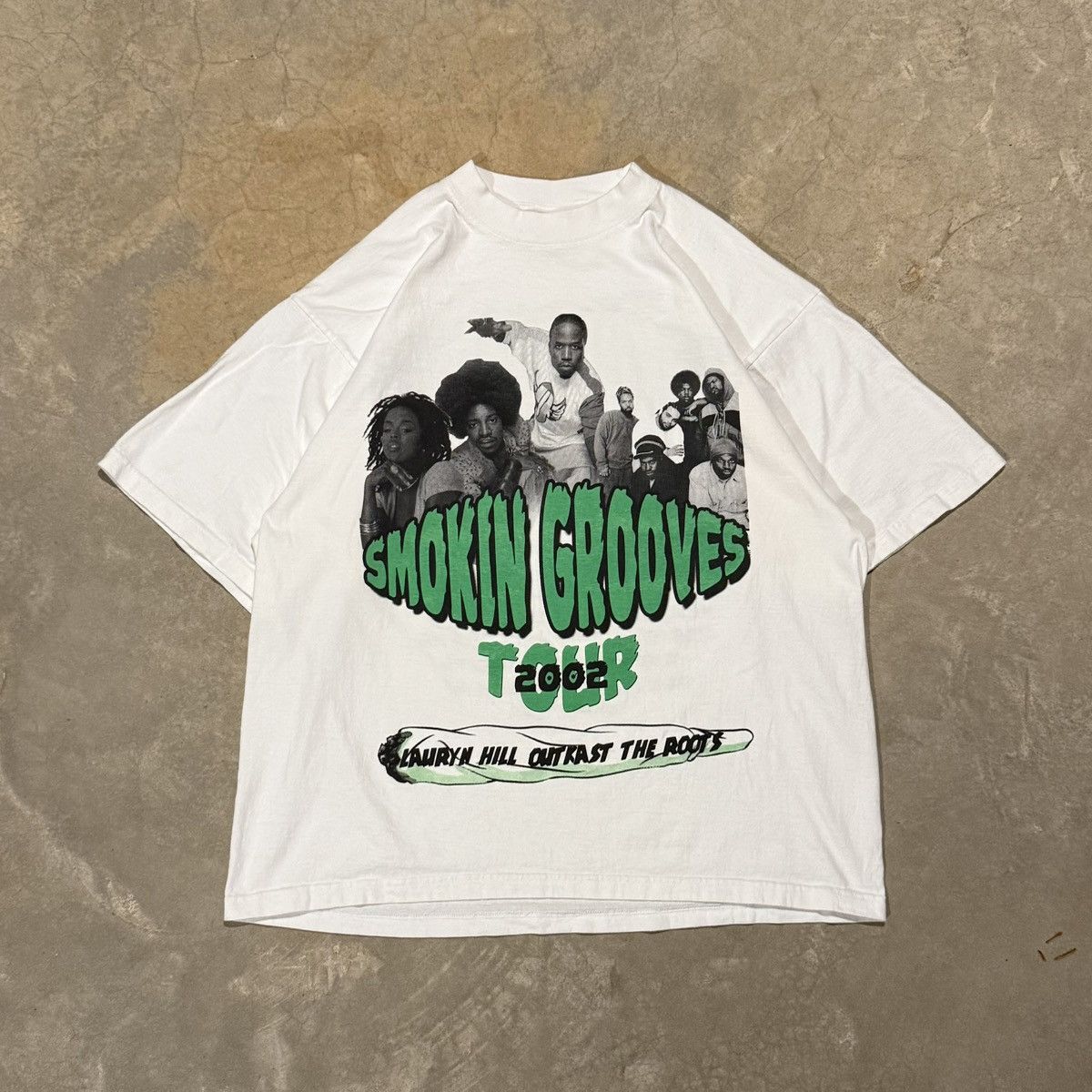 Vintage Vtg 2002 Smokin Grooves Lauryn Hill Outkast Weed Tour Tee | Grailed