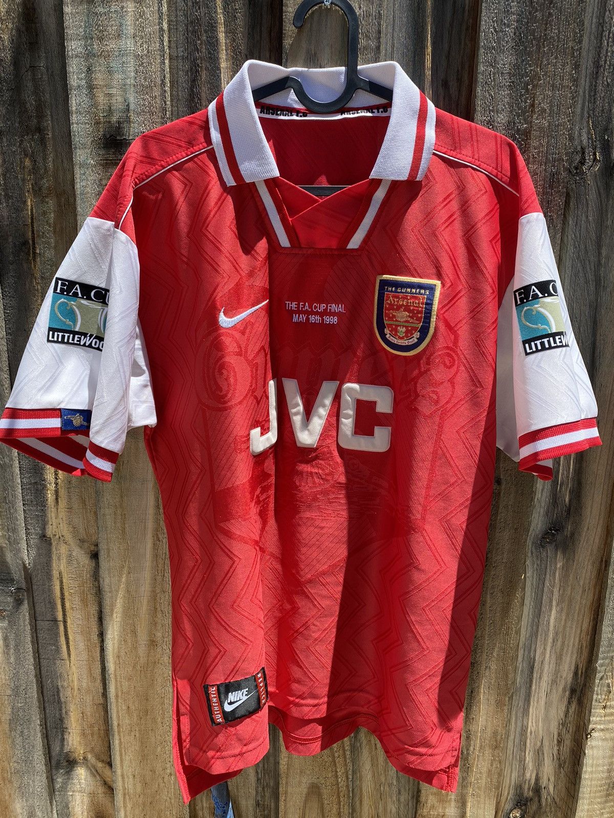 Nike Nike Arsenal FC Home Jersey 1998 FA Cup Final | Grailed