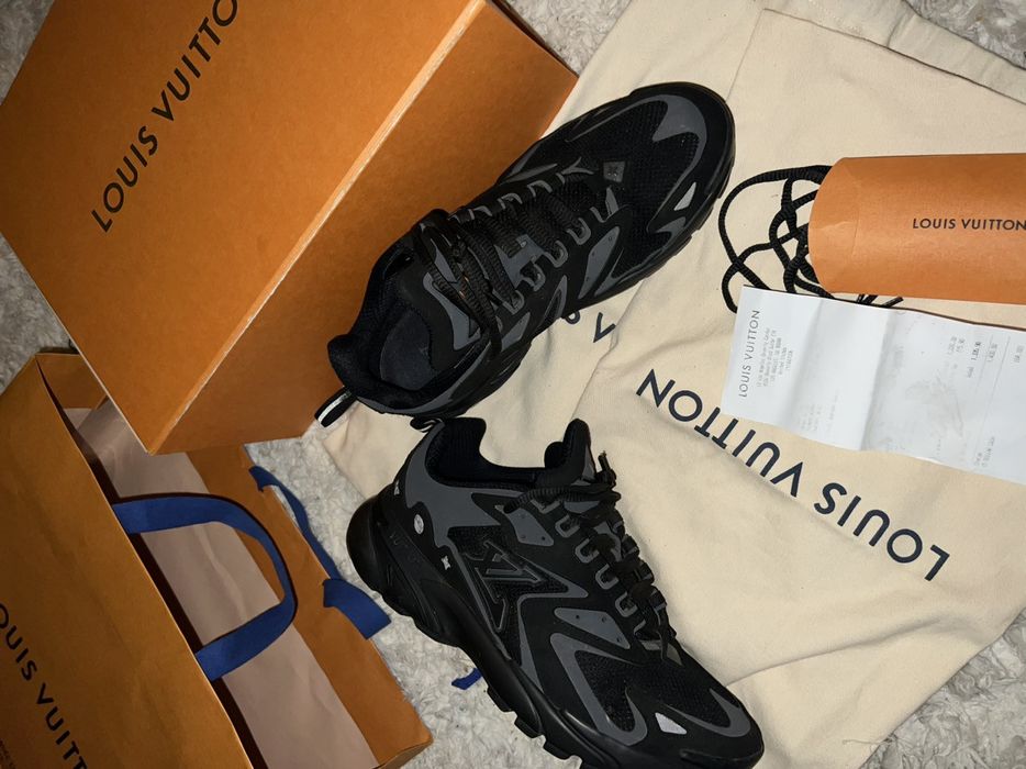 Louis Vuitton LOUIS VUITTON RUNNER TATIC BLACK SNEAKERS | Grailed