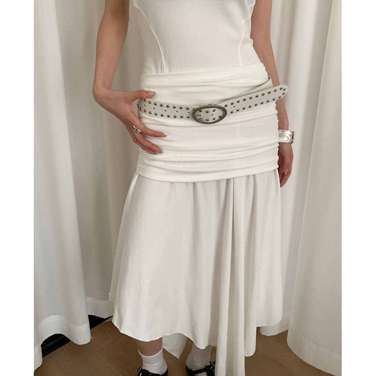 Hype × Japanese Brand × Streetwear Y2K Black Chunky Oversized Buckle ...