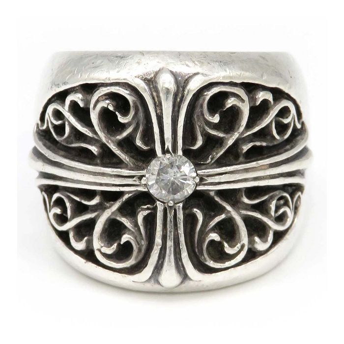 Chrome Hearts Chrome Hearts Floral Cross Ring | Grailed