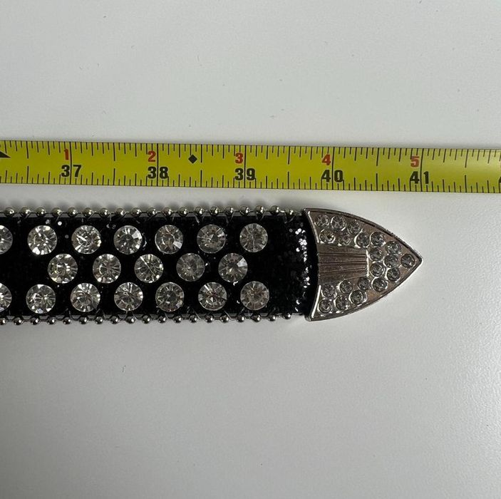 Ed Hardy Y2K 2000s skull bones rhinestone crystal grunge punk belt ...