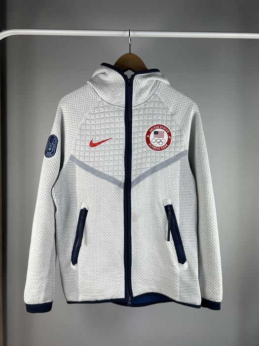 Nike RARE Nike tech fleece jacket USA Olympics fleece jacket | Grailed