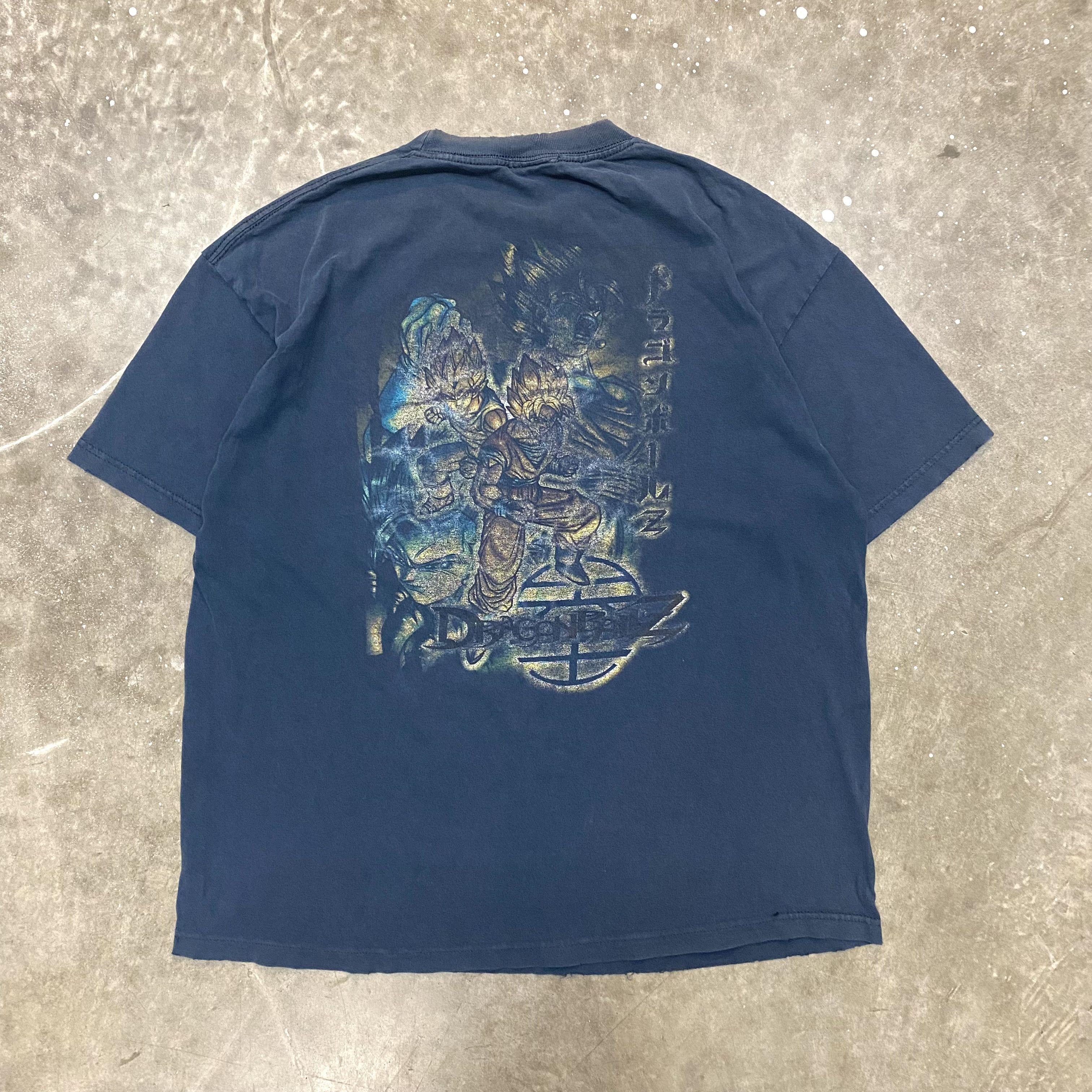 Vintage VTG Faded Dragon Ball Z T Shirt Graphic Goku Vegeta | Grailed