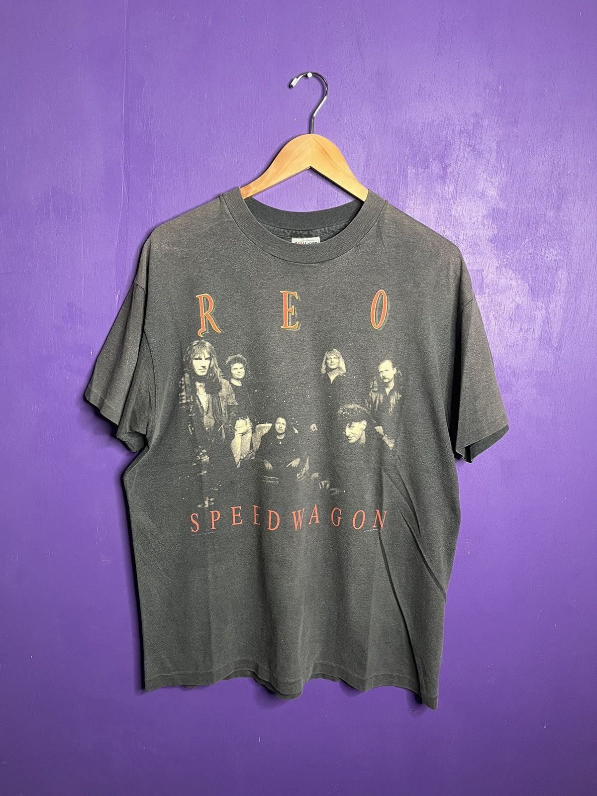 Band Tees × Tour Tee × Vintage Vintage 1990 REO speedwagon fall tour t ...
