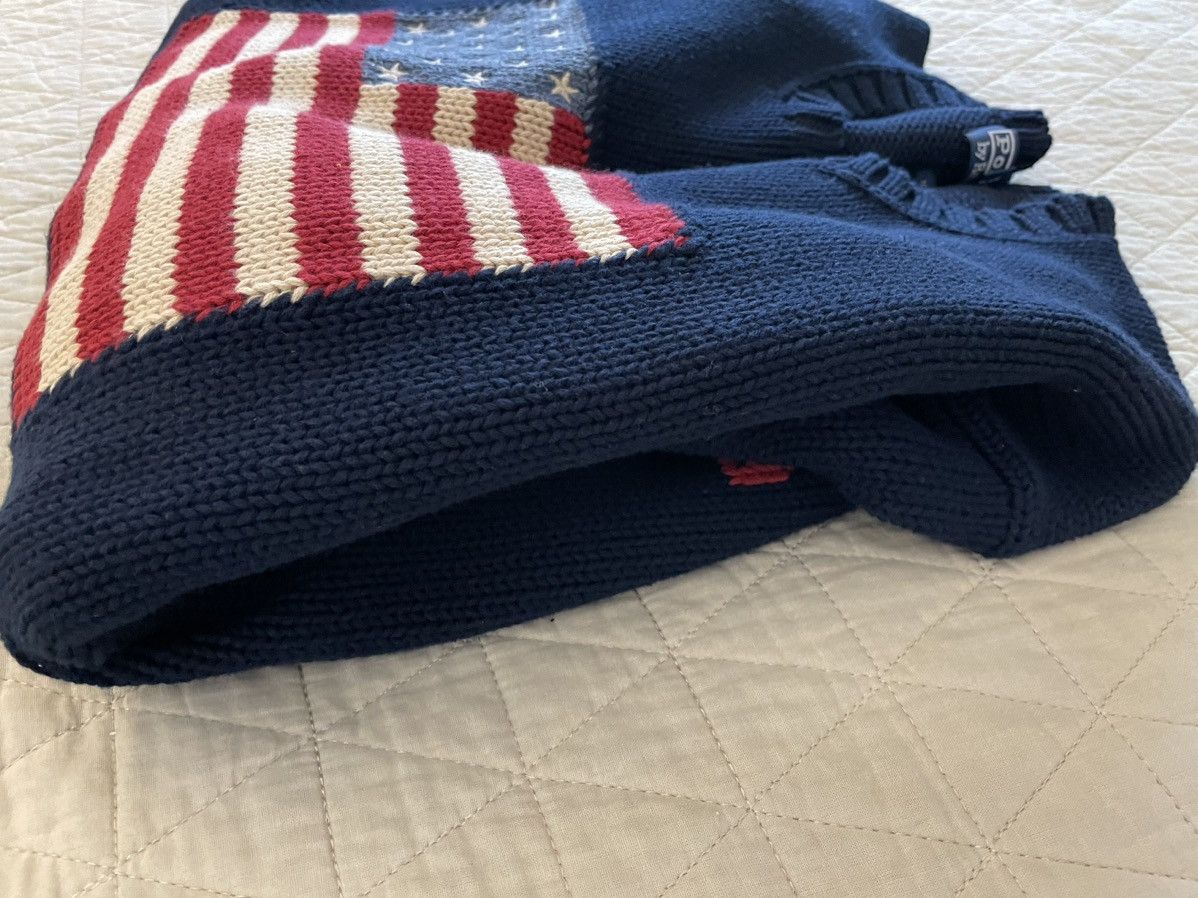 Polo Ralph Lauren The Iconic Intarsia-knit American Flag Sweater | Grailed