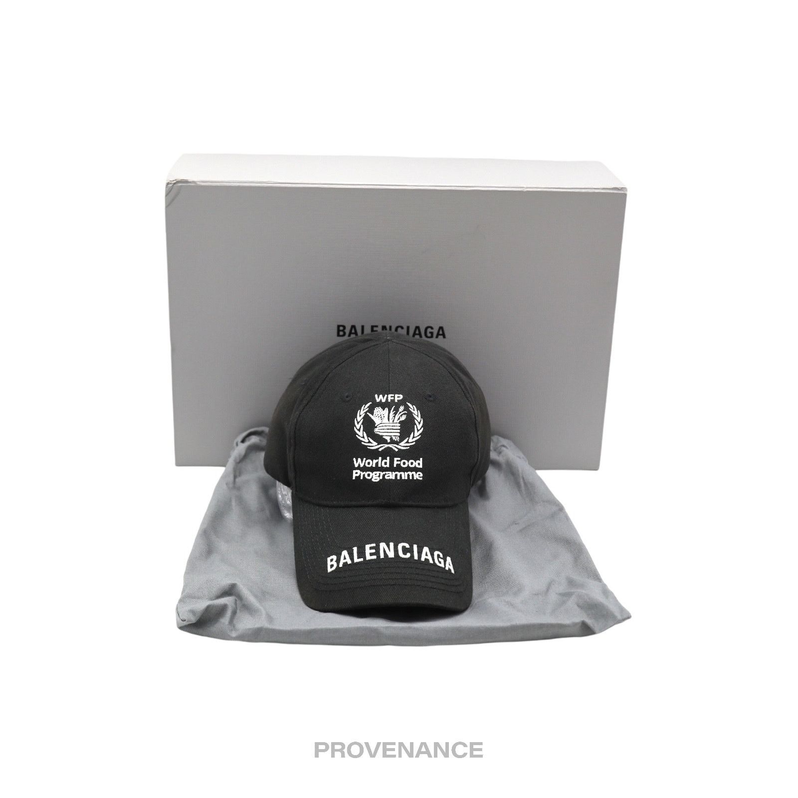 Balenciaga 🔴 Balenciaga WFP Embroidered Logo Cap - Black White | Grailed