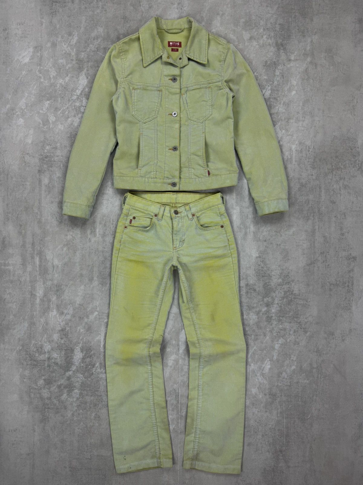 Mustang Vintage Mustang corduroy pants & jacket sets faded green | Grailed