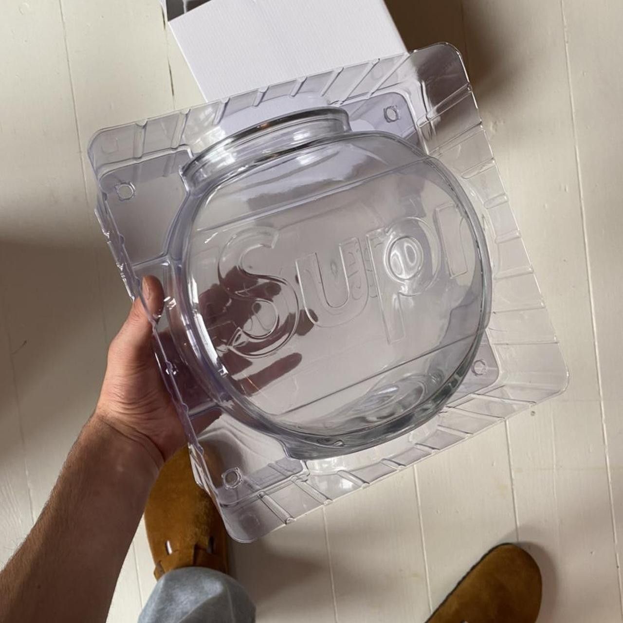 Supreme SUPREME FW20 Glass Fishbowl Vase Transparent Fish Bowl | Grailed