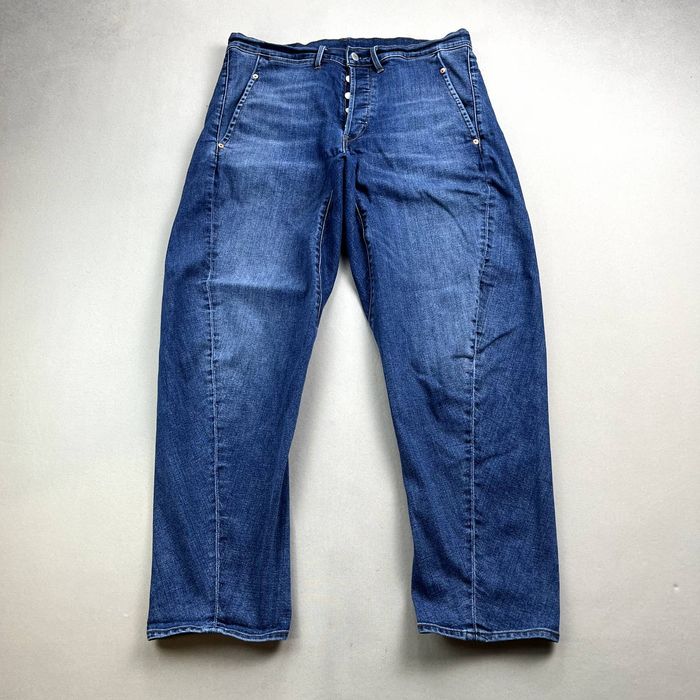 Levi's Levis 570 Engineered Jeans Mens 32x32 Blue Denim Twisted Leg ...