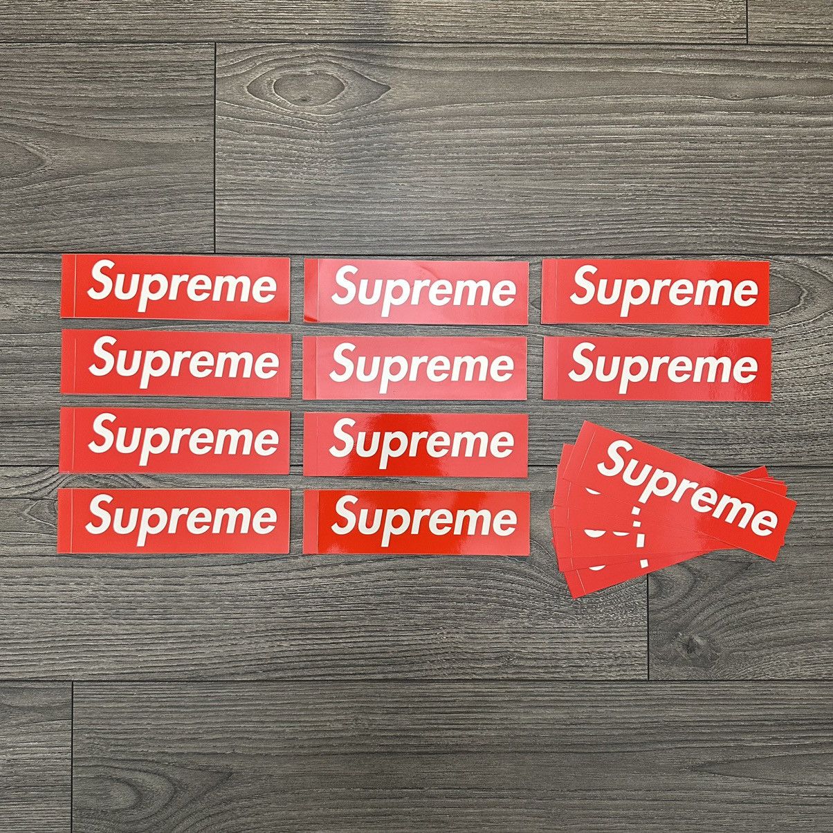 Supreme 100+ box logo stickers | Grailed