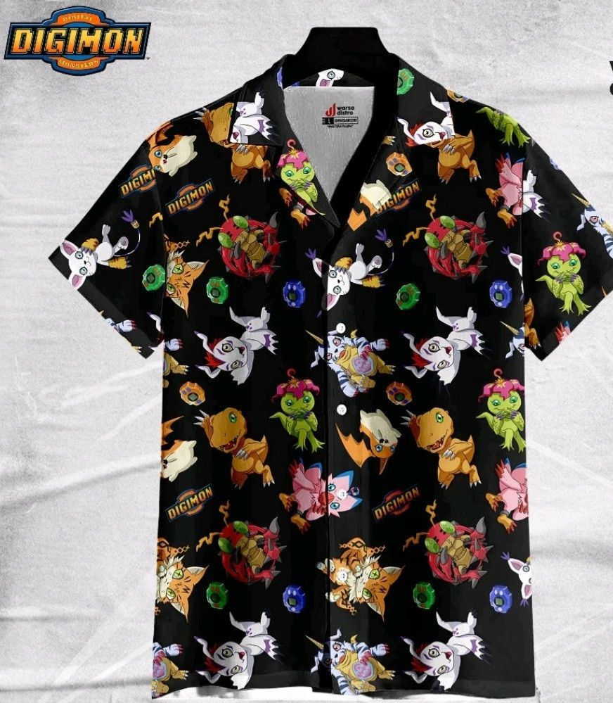 Very Rare RARE Digimon ALL Members AOP Agumon Patamon | Grailed