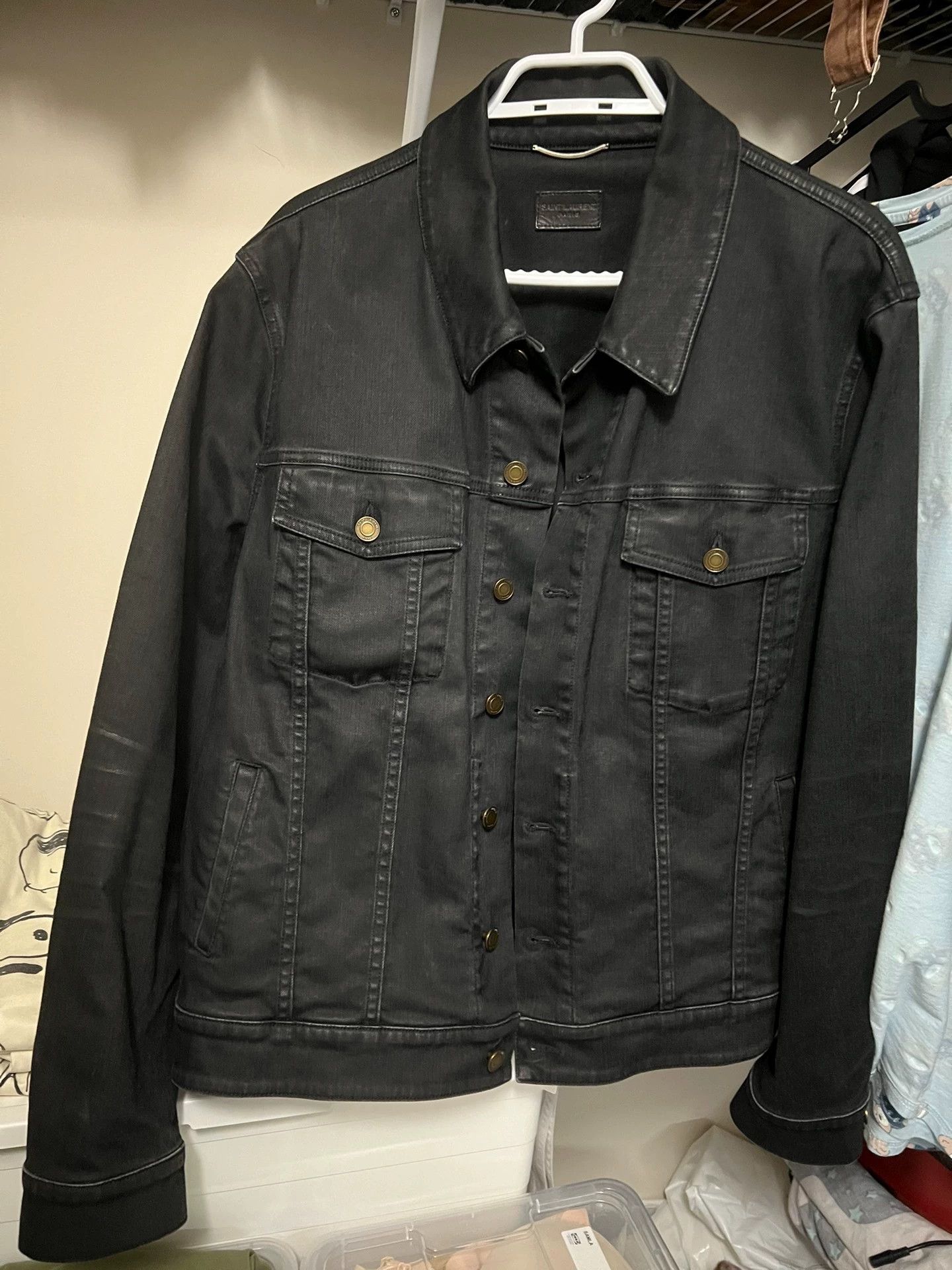 Saint Laurent Paris Saint Laurent black washed jeans - -DMC | Grailed