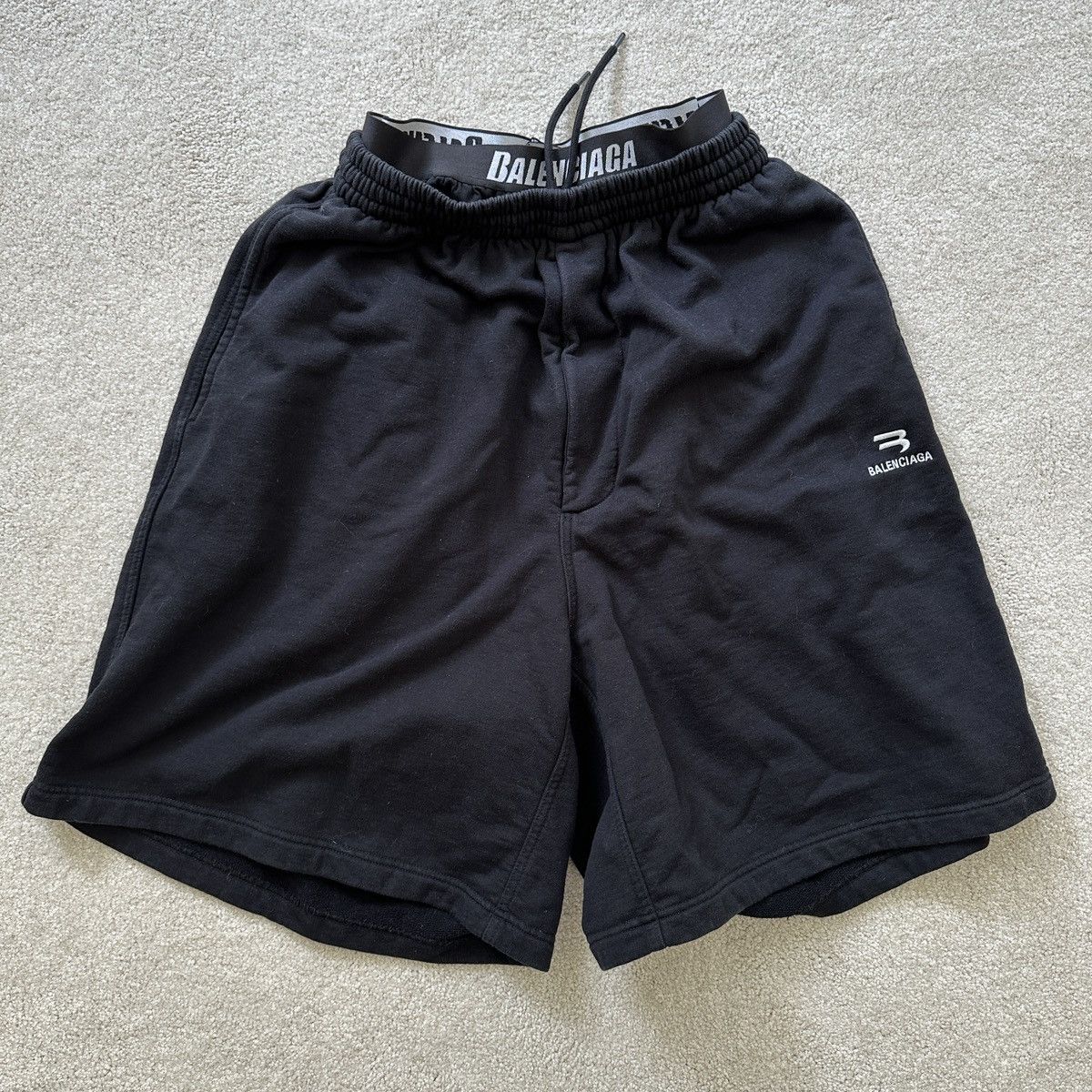 Balenciaga LAYERED UNDERWEAR SPORTY B SHORTS | Grailed