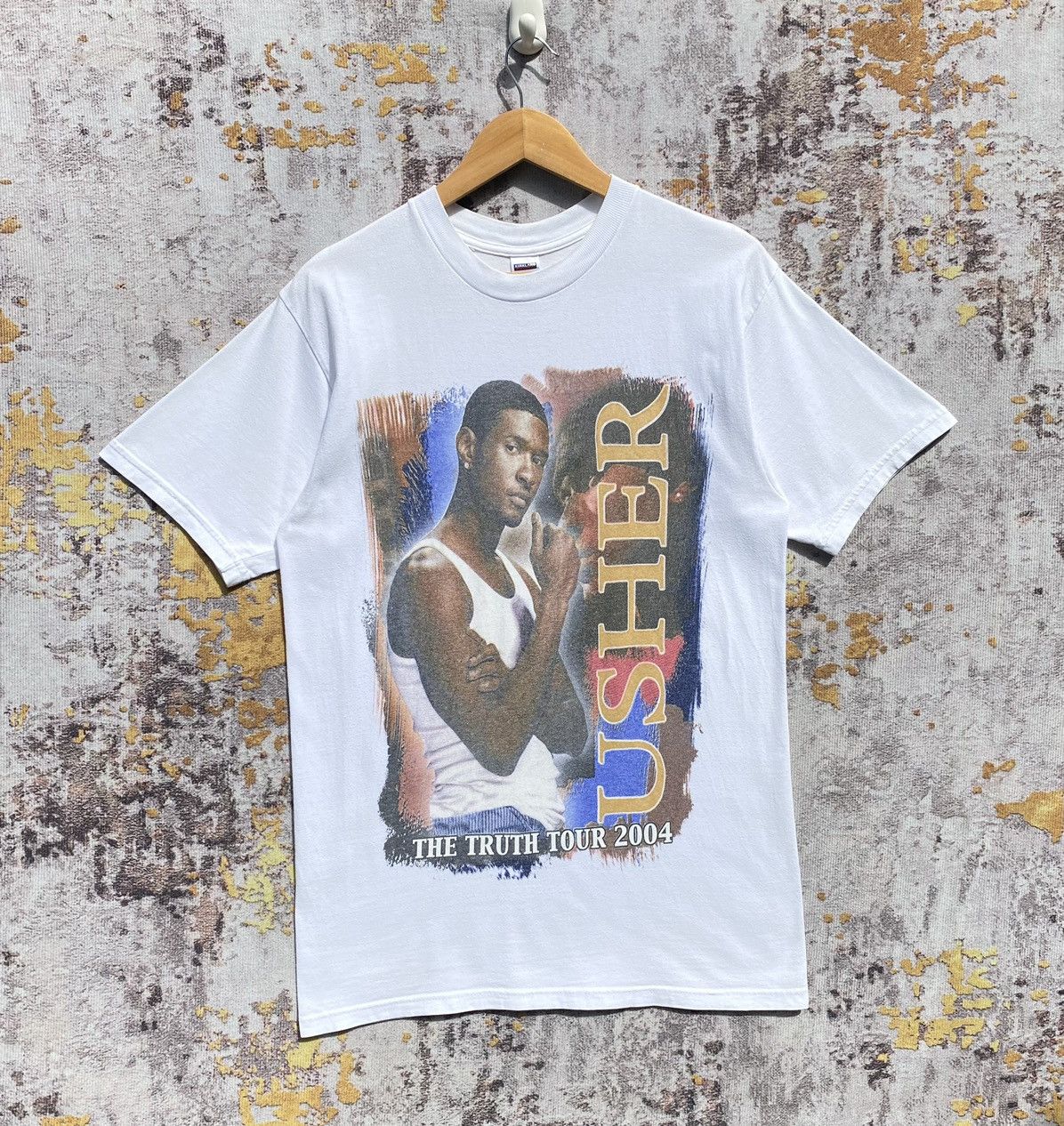 Band Tees Vintage Y2K Kanye West Usher Shirt The Truth Tour Rap 2004 ...