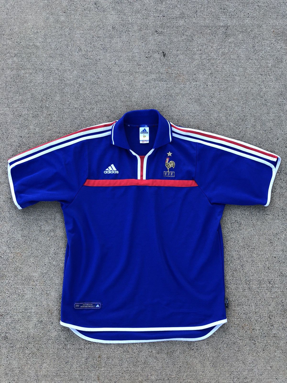 Adidas × Soccer Jersey × Vintage Y2K 2000s France home football soccer ...