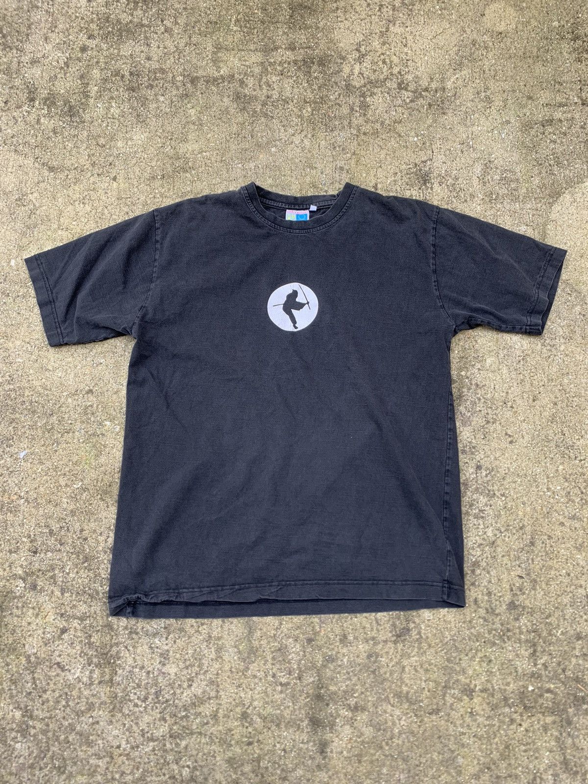 Japanese Brand × Streetwear × Vintage Vintage Faded Black Samurai T Shirt | Grailed