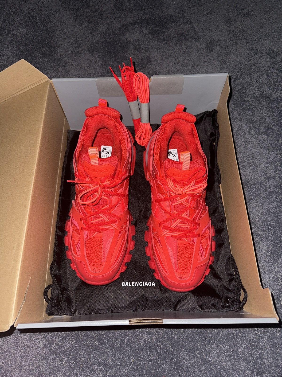 Balenciaga Balenciaga Track LED Sneakers in Red | Grailed