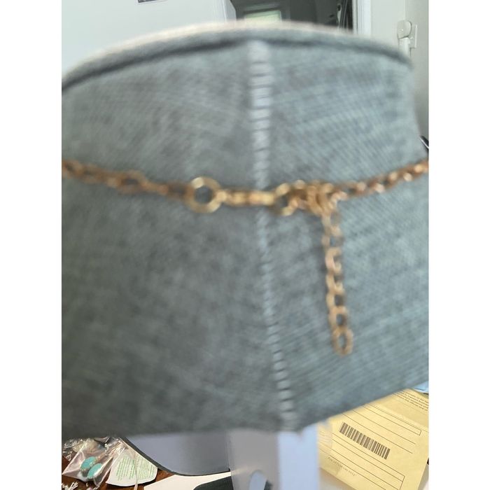 Generic Pretty red rhinestone and round loop necklace gold tone | Grailed