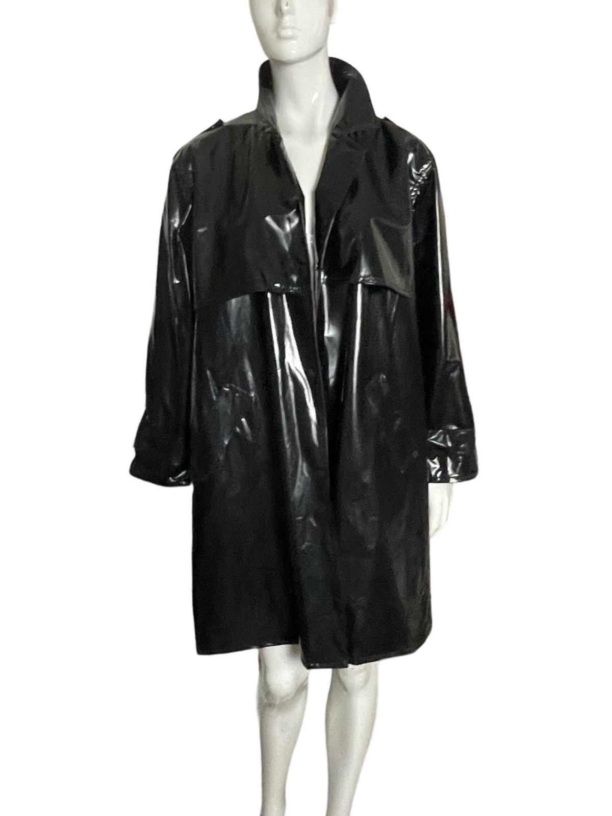 Vintage Vintage PVC Black Raincoat 1980s Coat | Grailed