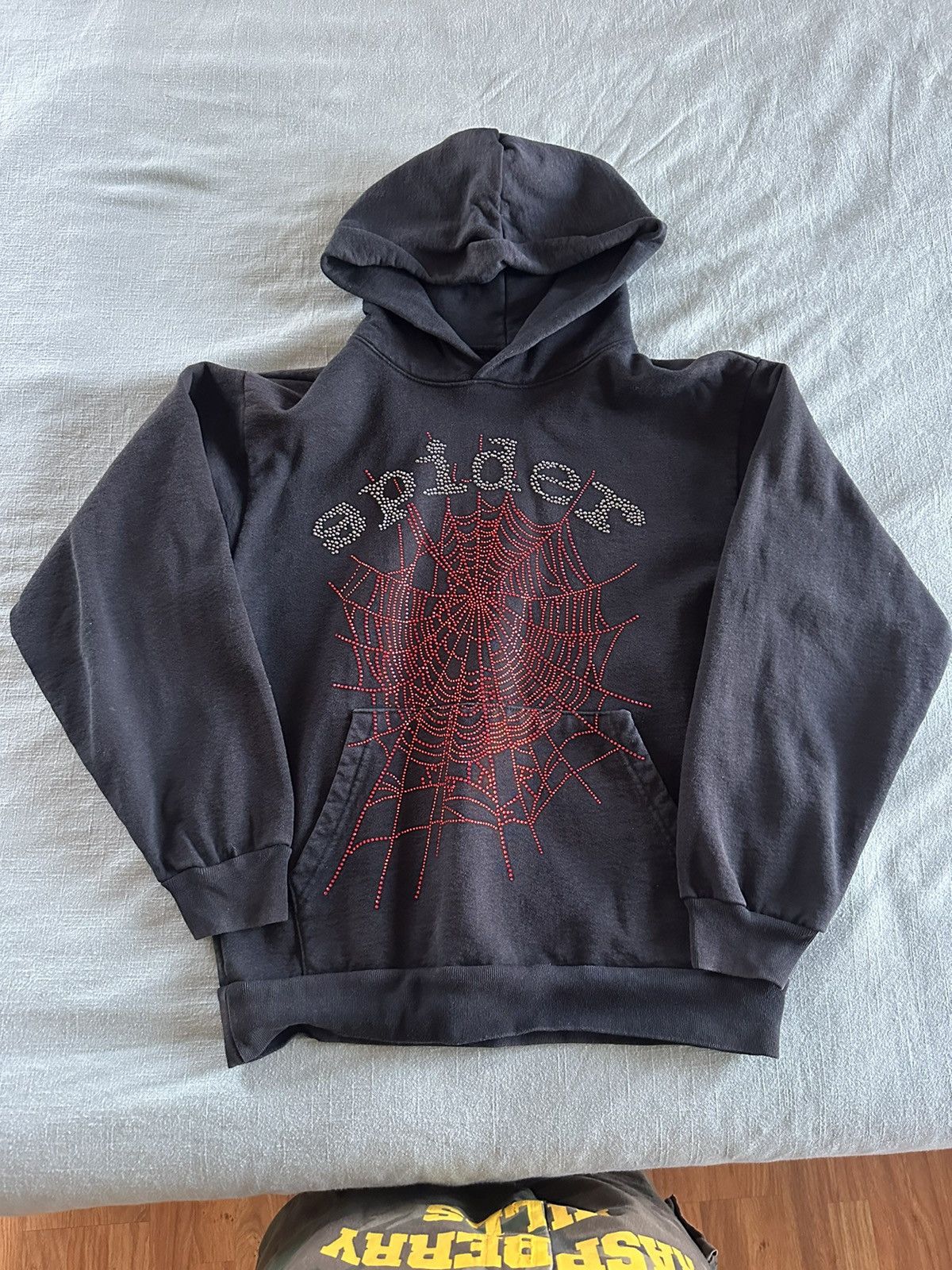 Spider Worldwide Sp5der OG Rhinestone Logo Hoodie | Grailed