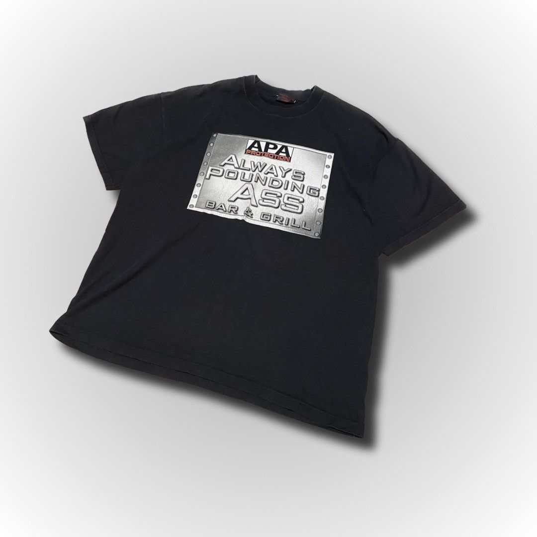 Vintage × WWE × WWF Vintage WWF APA Acolytes Protección Agency tee ass ...