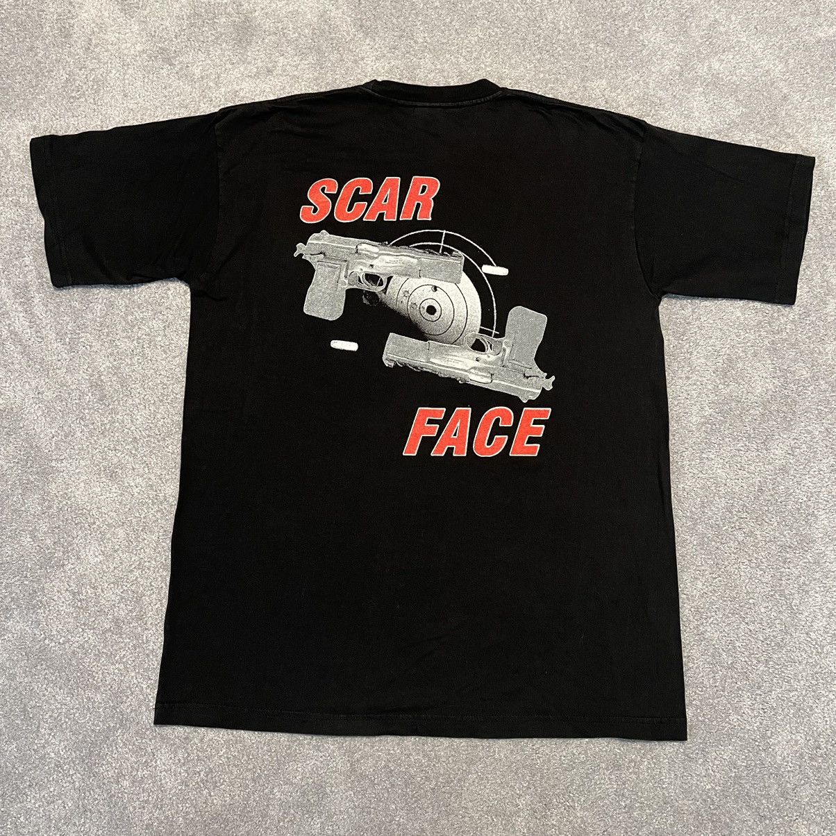 Vintage Vintage 1990s Scarface You Stinkin Cockroach Gun Graphic Tee ...