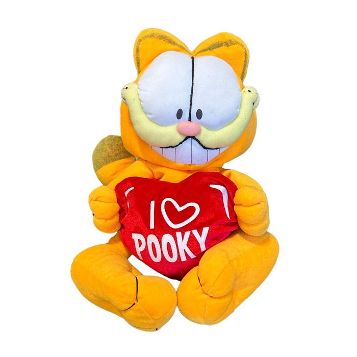 Garfield Vintage Garfield 90s Plush Plushie 18" I Love Pooky | Grailed