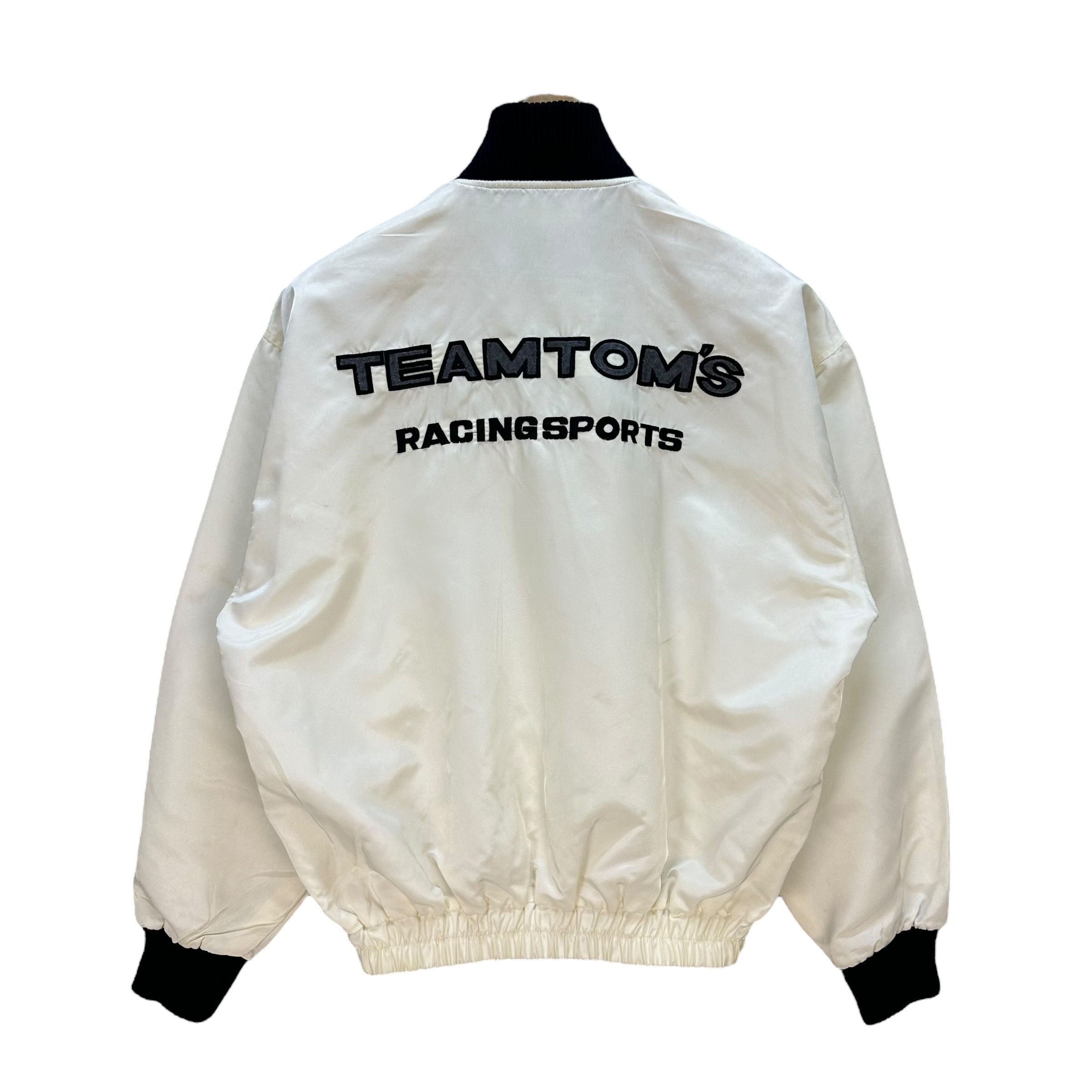 Racing × Toms × Vintage TEAM TOM'S RACING SPORTS BIG LOGO BOMBER JACKET ...