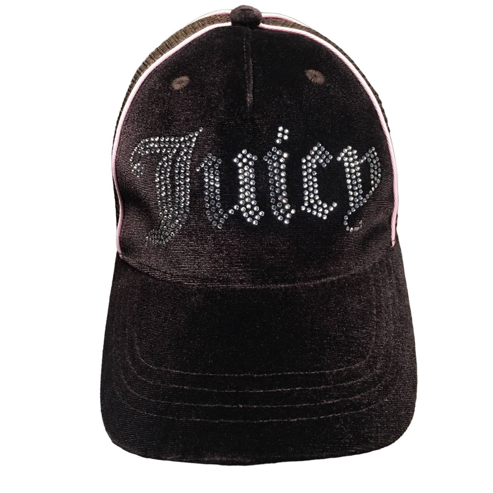 Juicy Couture × Streetwear Juicy Couture Bling Bedazzled Velour Trucker ...