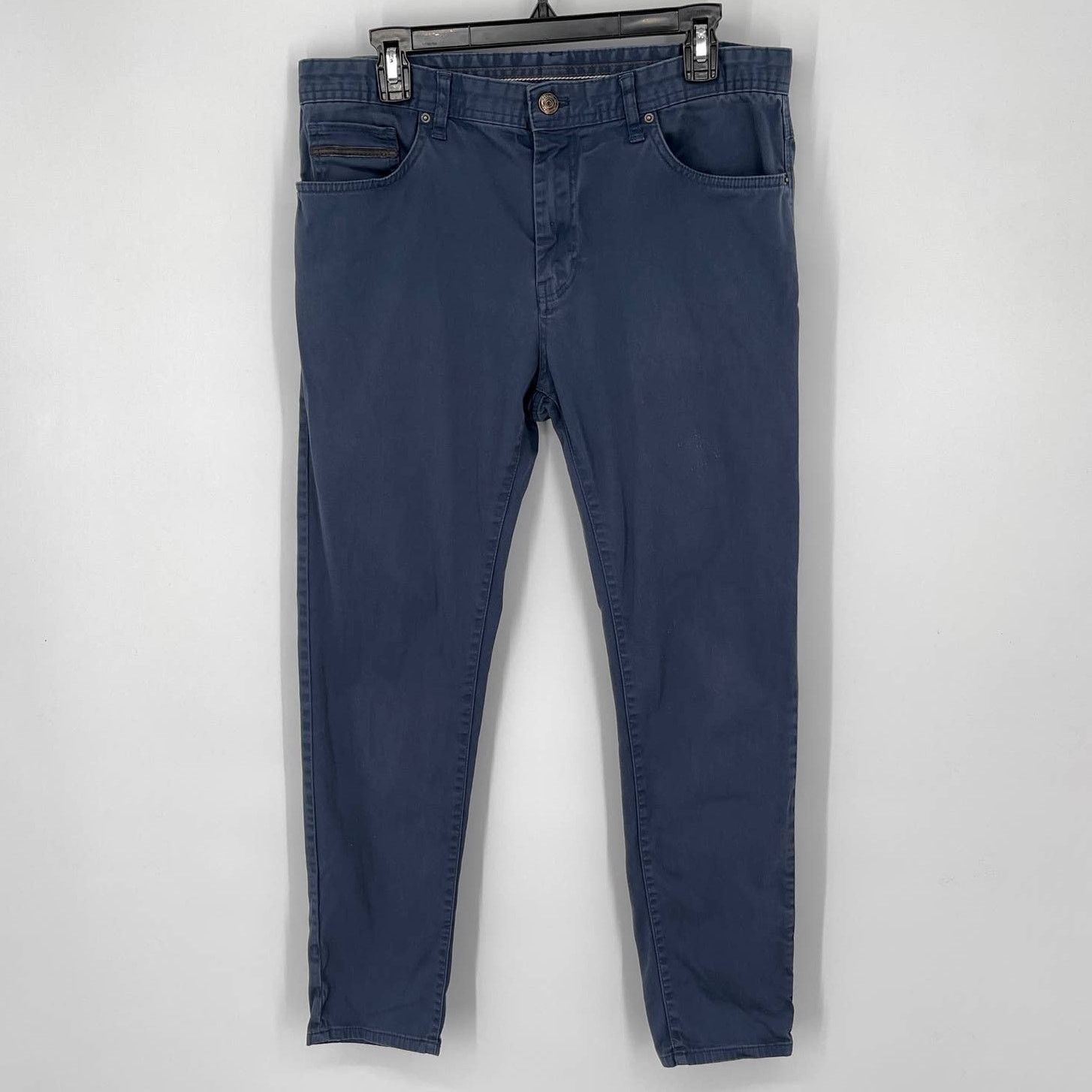 Zara Zara Man Basic Collection Pants Men Sz 34 Navy Chino Tapered | Grailed