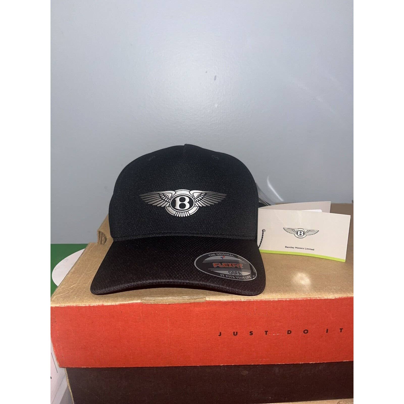 & Other Stories Bentley Black Silver Wings Baseball Cap Hat Flexfit New ...
