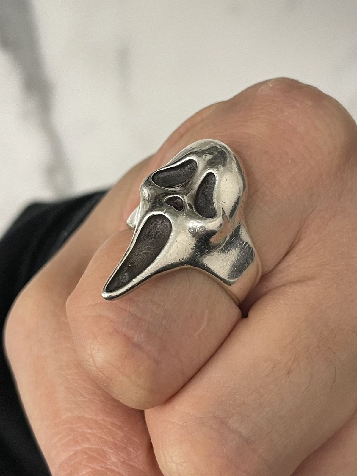 Restricted Restricted Woodsboro Ghostface scream ring 925 silver | Grailed
