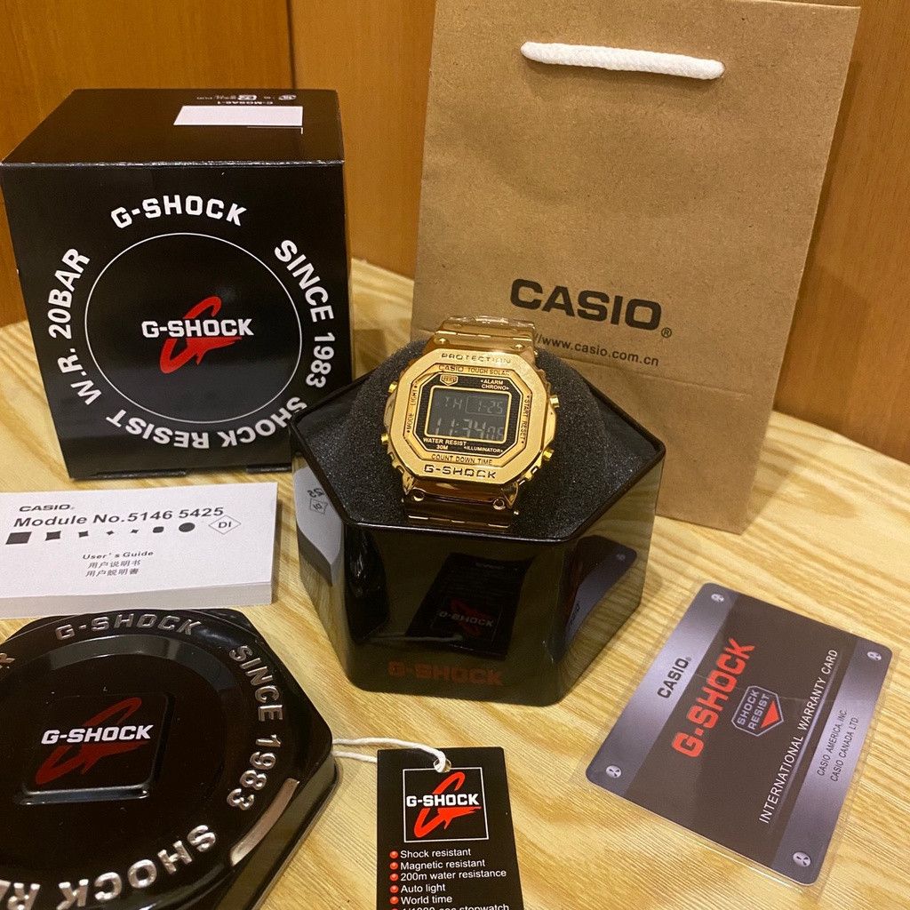 G Shock NEW CASIO G SHOCK GMW B-5000 GOLD EDITION | Grailed