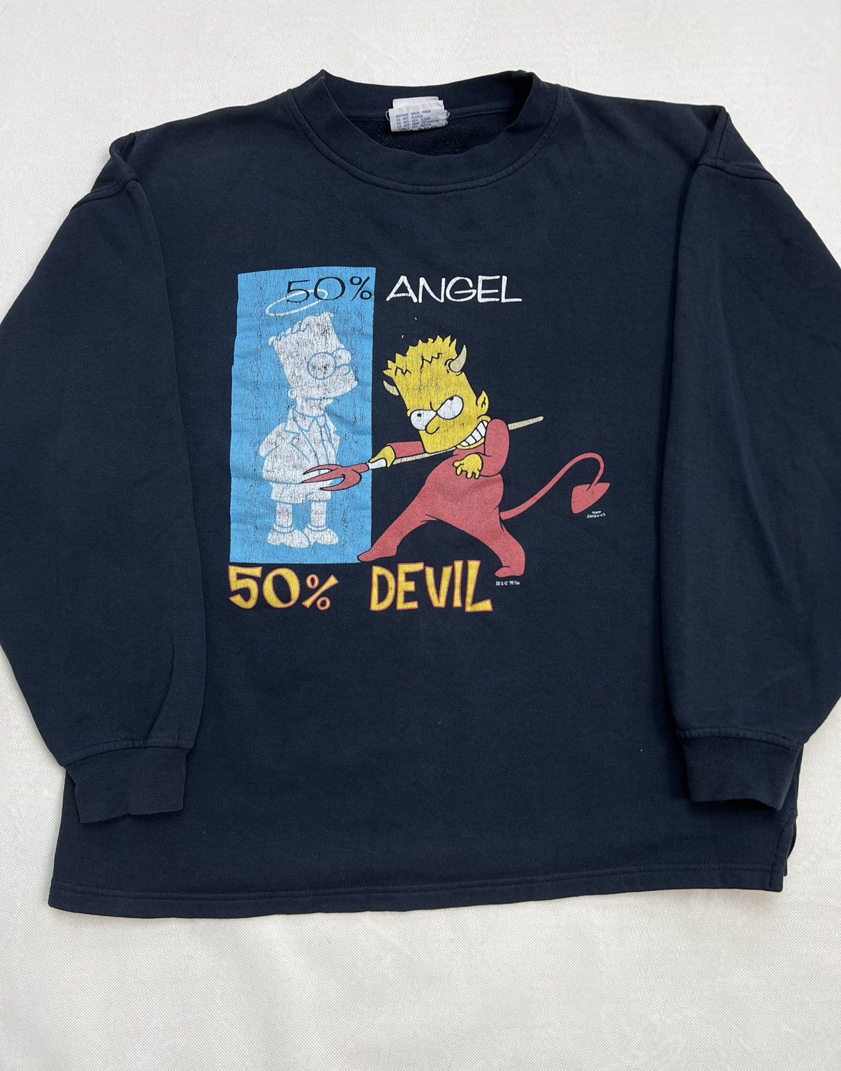 The Simpsons × Vintage 1999s Vintage The Simpsons 50% Devil 50% Angel ...