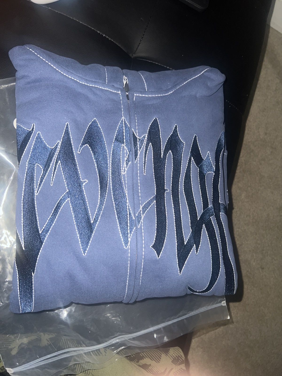 Revenge Revenge Stitch Zip up hoodie | Grailed