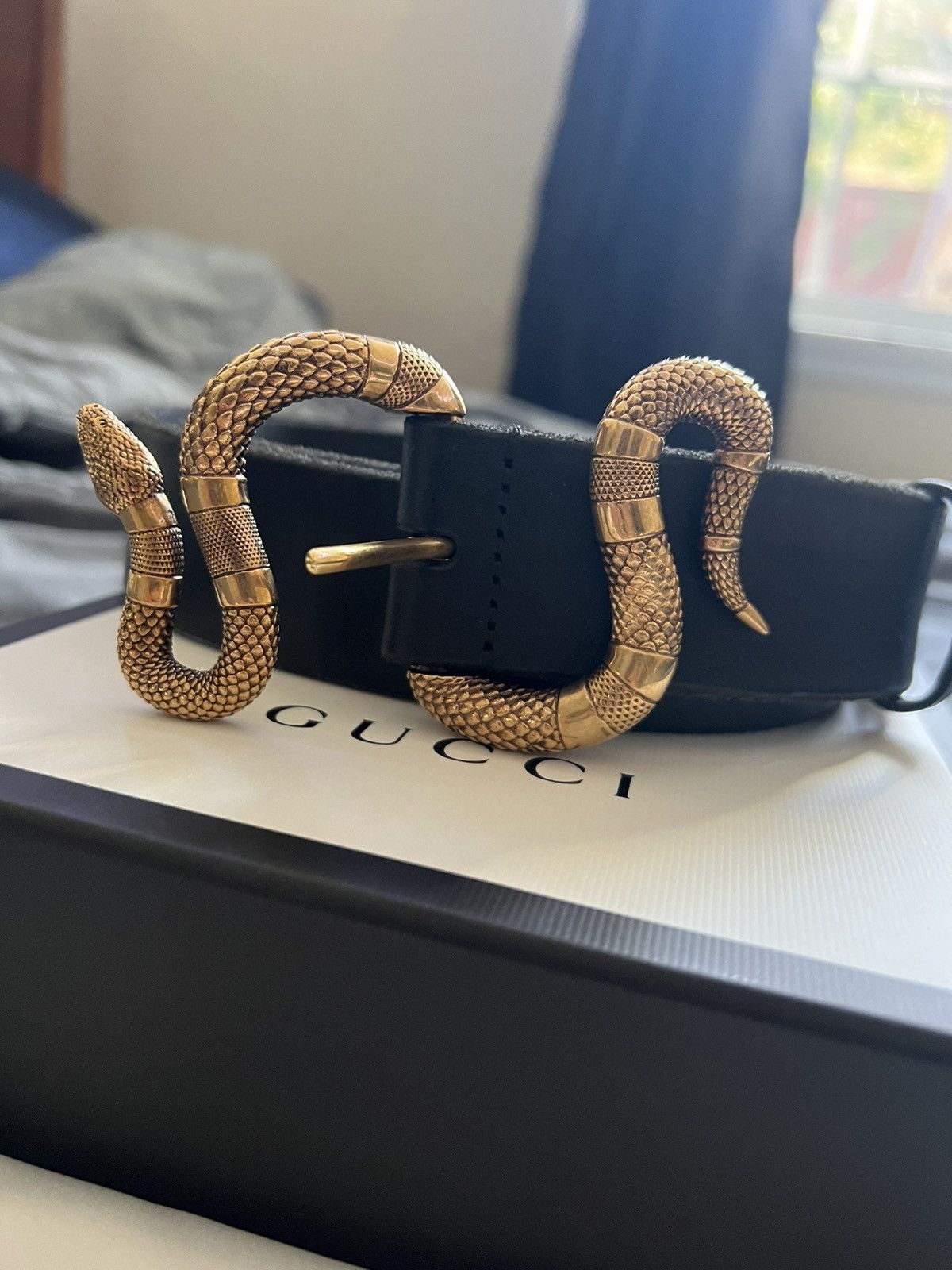 Gucci Gucci belt SNAKE EMBLEM | Grailed