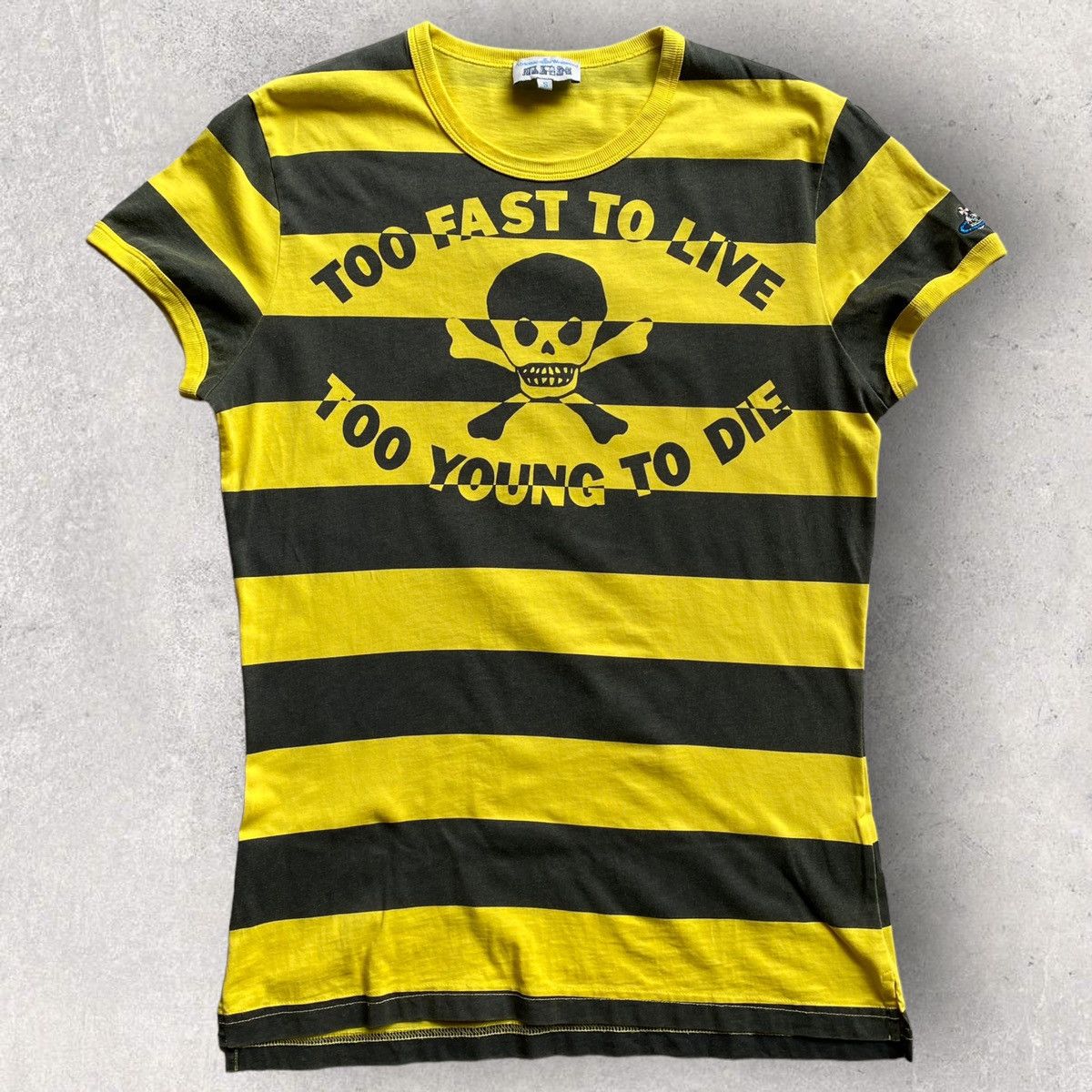 Vivienne Westwood SS08 Too Fast To Live Too Young To Die Yellow/Black ...