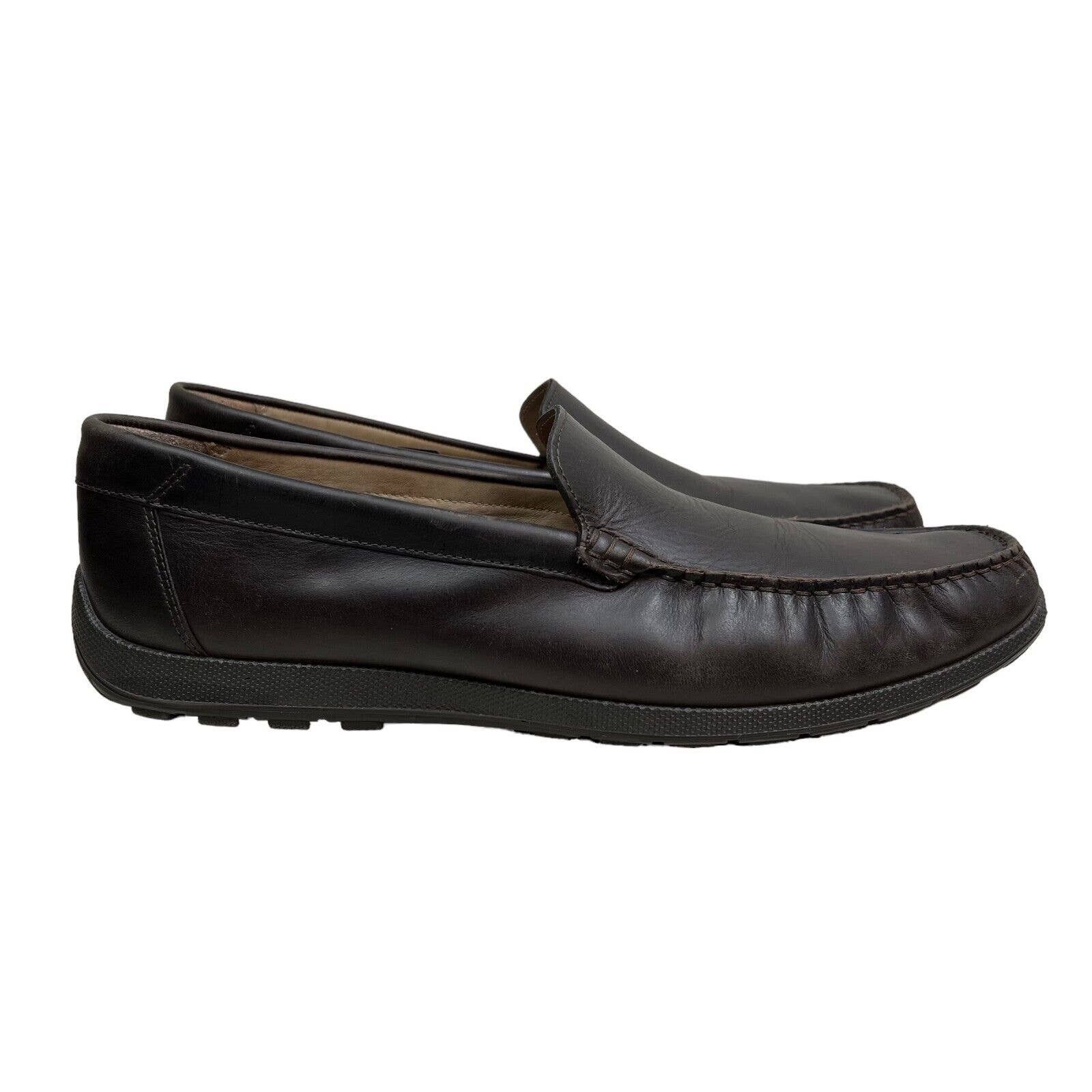 Ecco ECCO Driving Moc Toe Slip On Loafers Men Brown Leather | Grailed