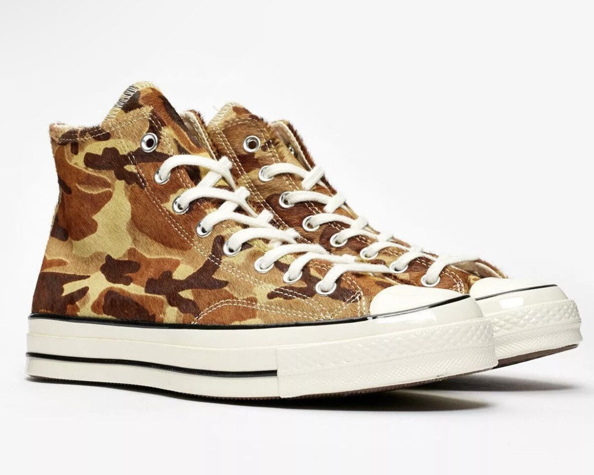 Converse Converse chuck taylor 70 high top camo pony hair real fur ...