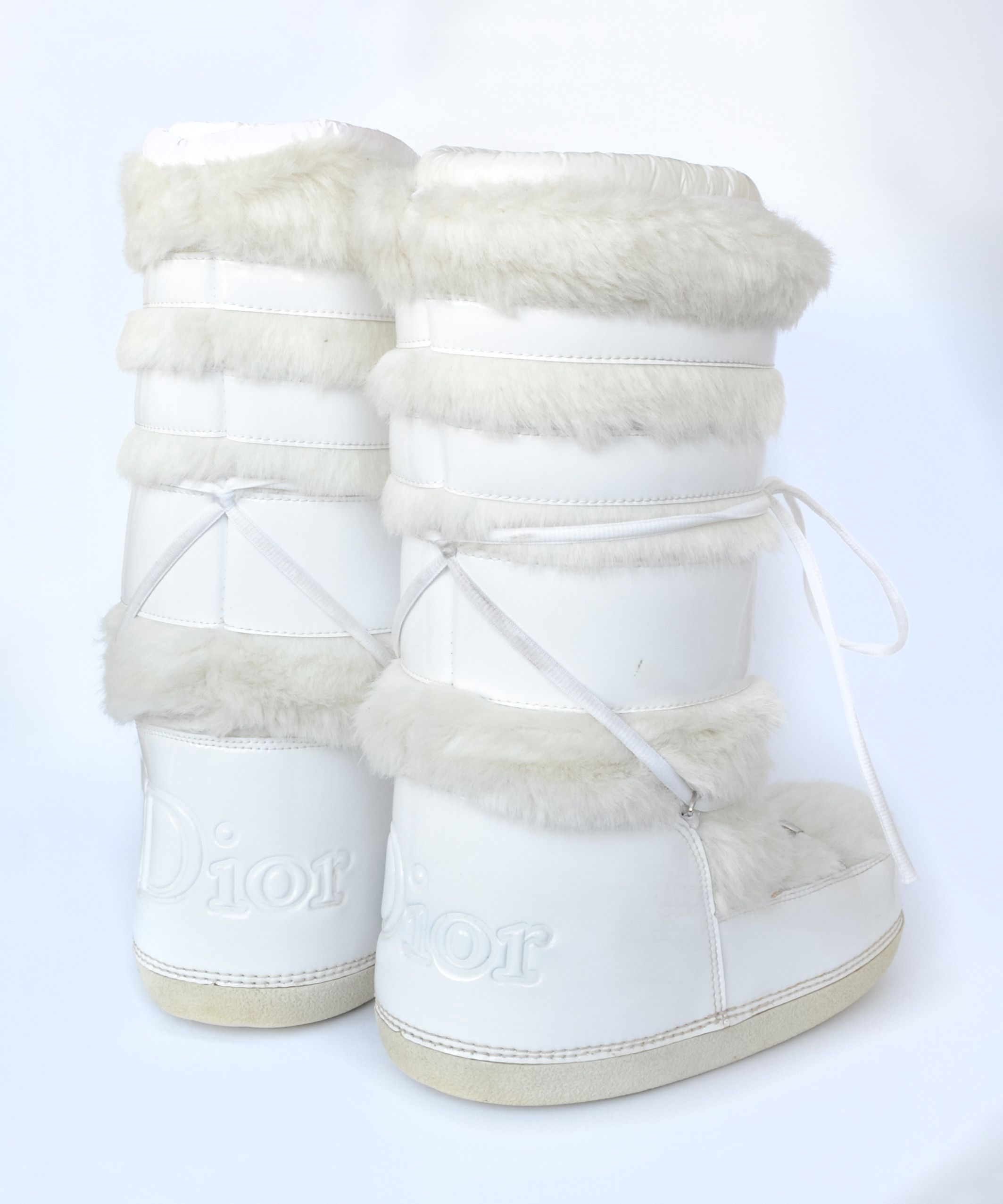Dior DIOR Moon Boots White Winter Logo Ski John GALLIANO 36-38 | Grailed