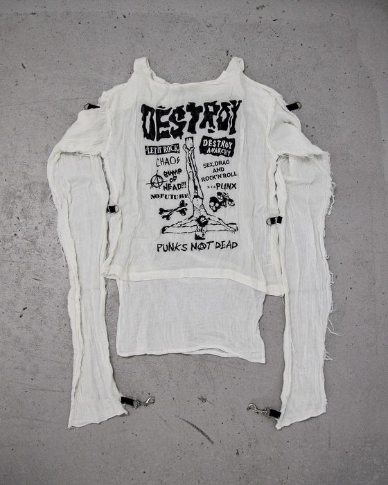 Vintage Seditionaries by Hellcatpunks Destroy Muslin Bondage Top | Grailed
