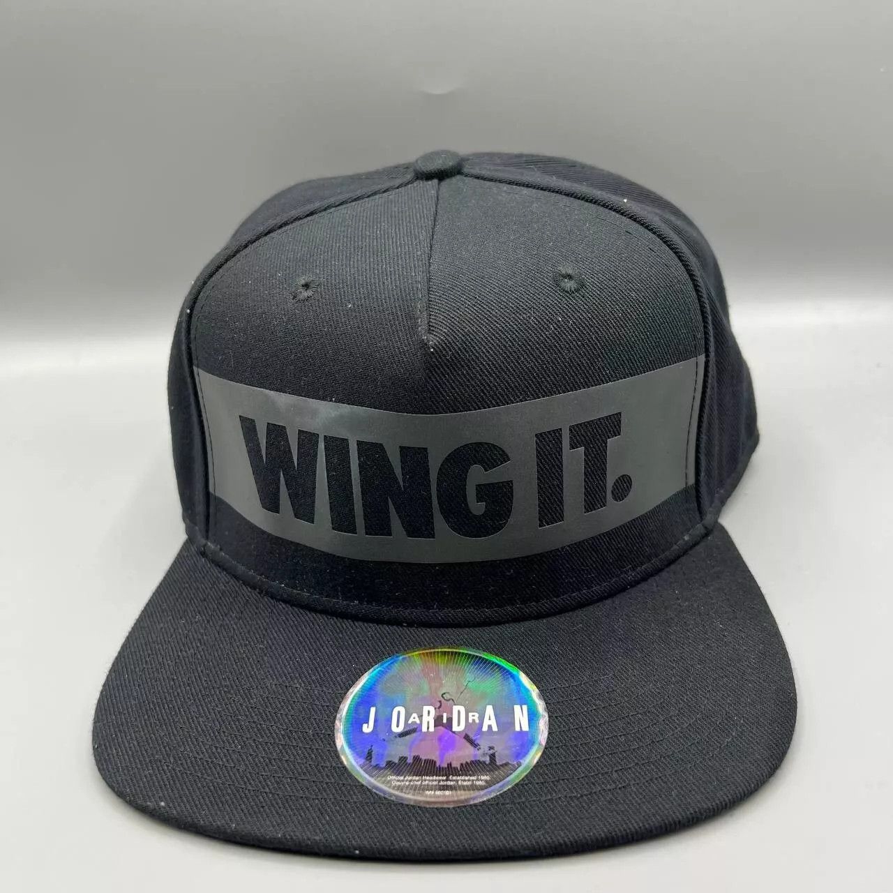 Jordan Brand Air Jordan Hat Men Black Wing It Jumpman Snap Back Cap ...
