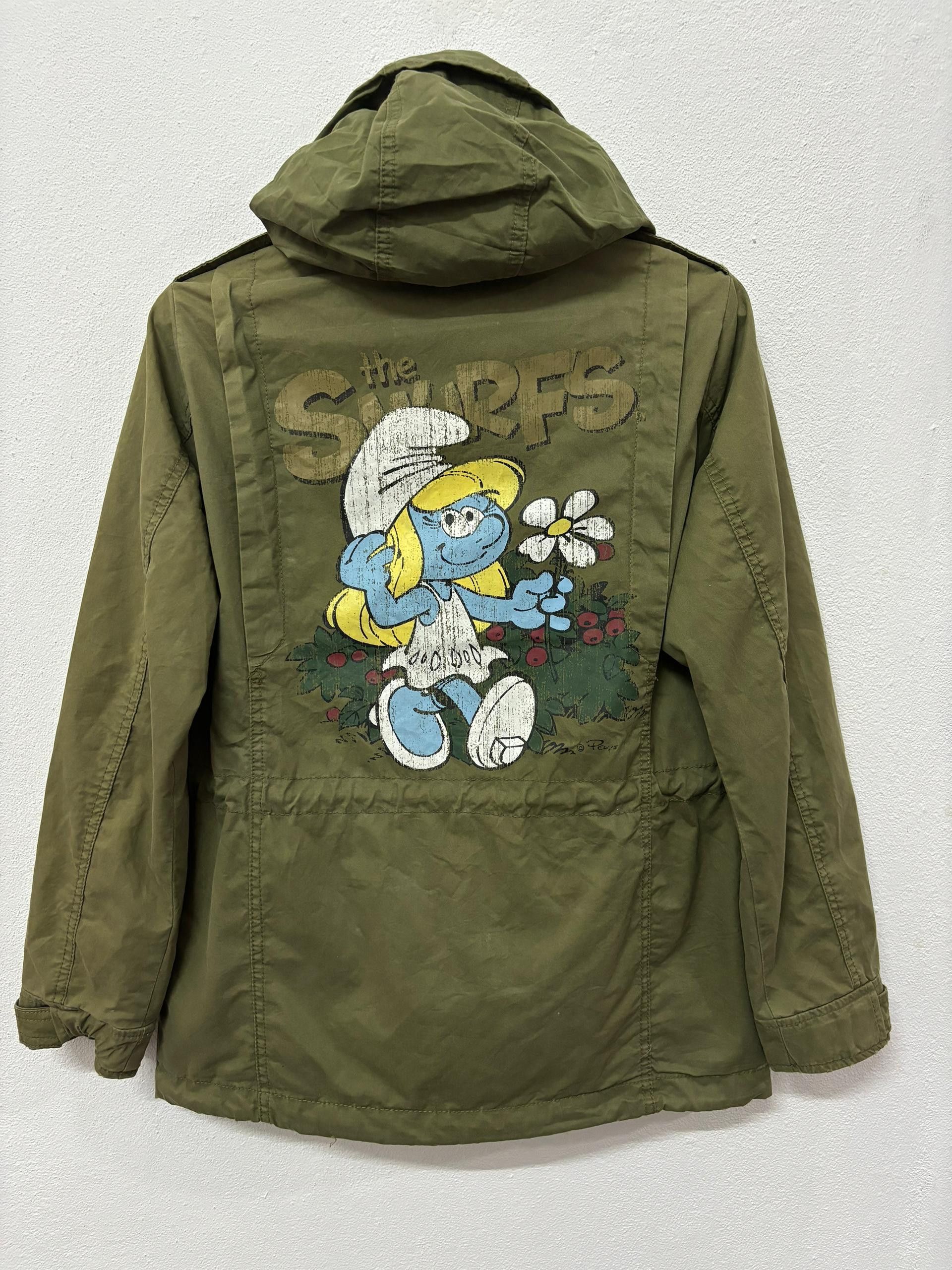 Vintage Whole Hauss The Smurfs Vintage M65 Military Jacket | Grailed