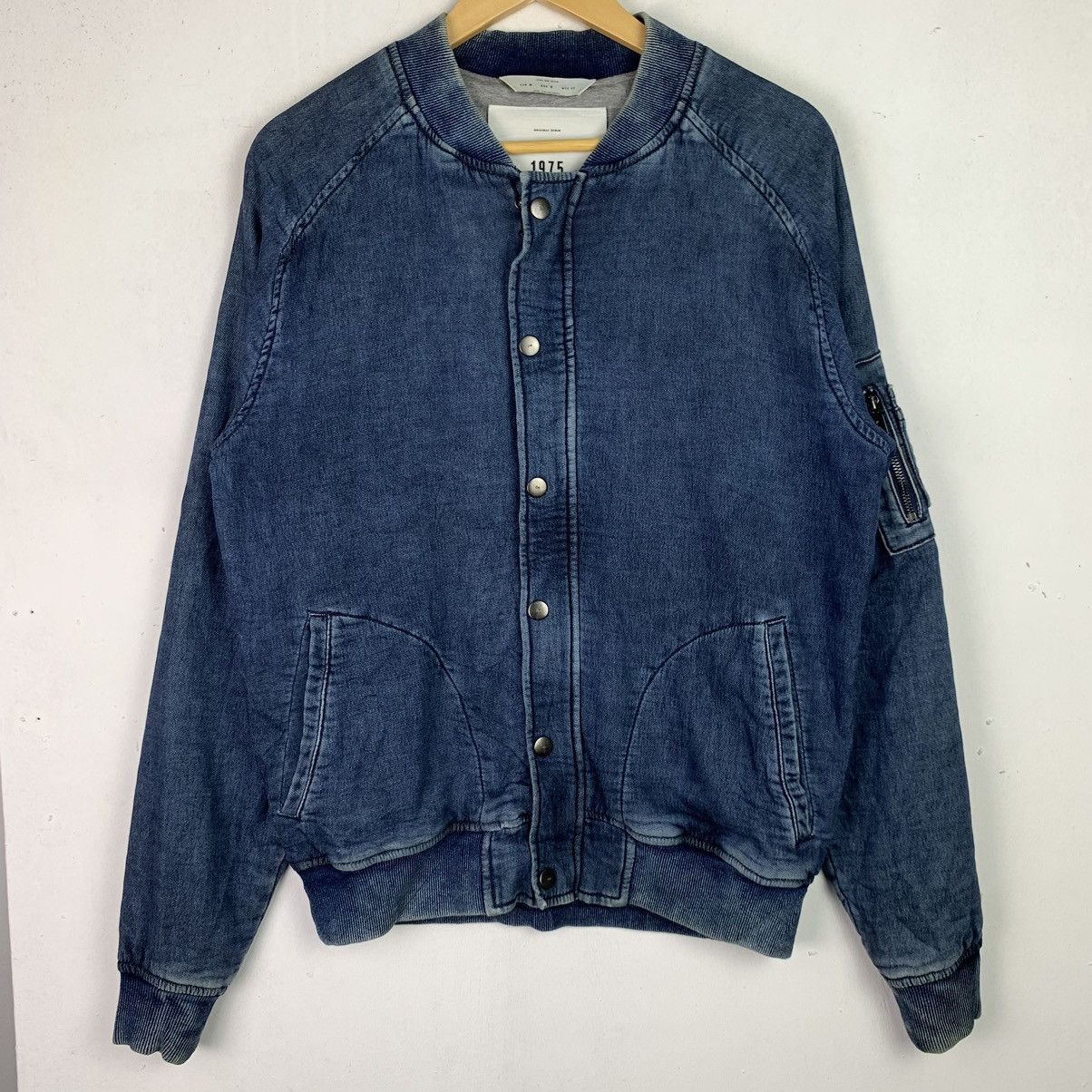 Streetwear × Vintage × Zara Vintage Zara 1975 Denim Bomber Jacket | Grailed