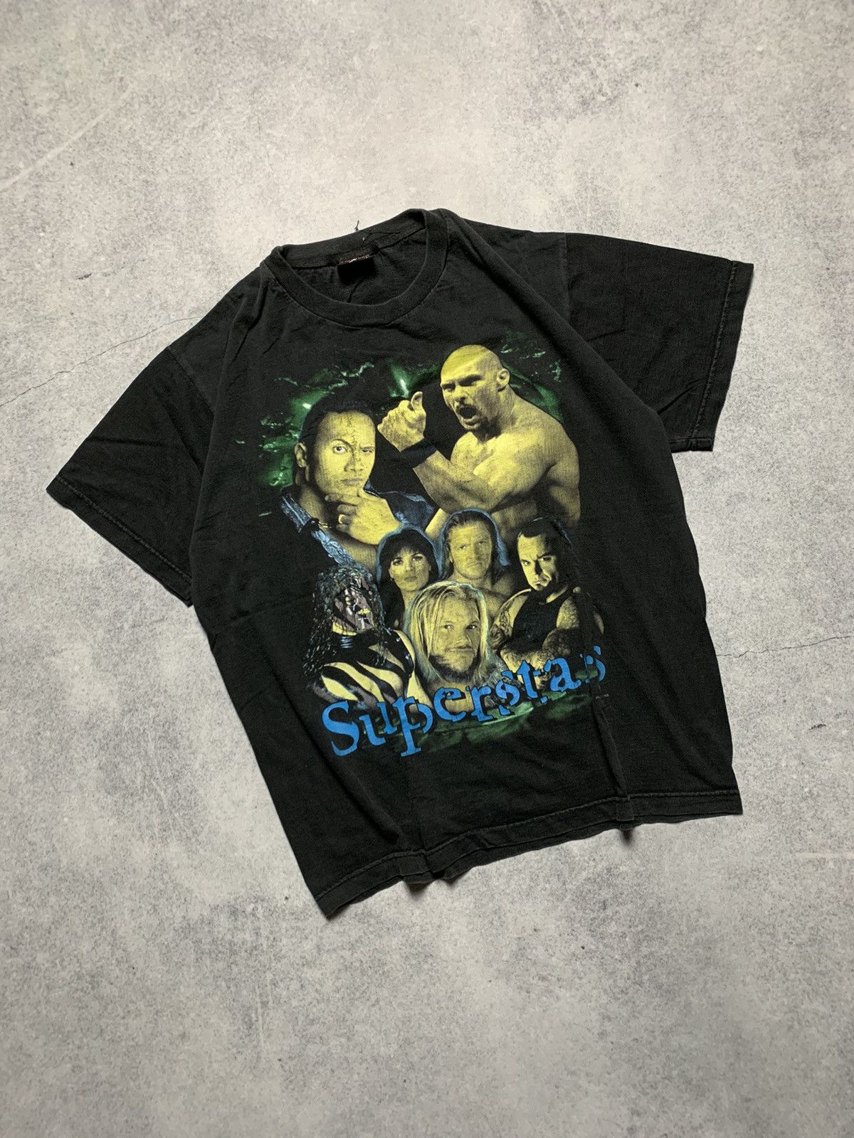 Vintage × Wwe × Wwf RARE VINTAGE WWE WRESTLING SUPERSTARS 2000 Y2K T ...