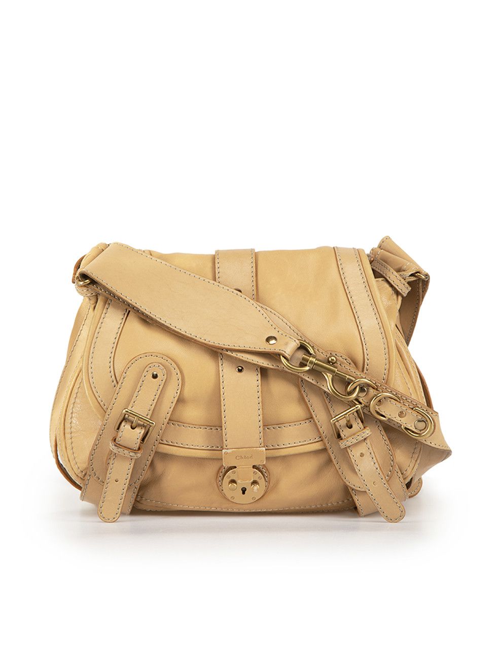 Chloe Vintage Brown Leather Messenger Bag | Grailed