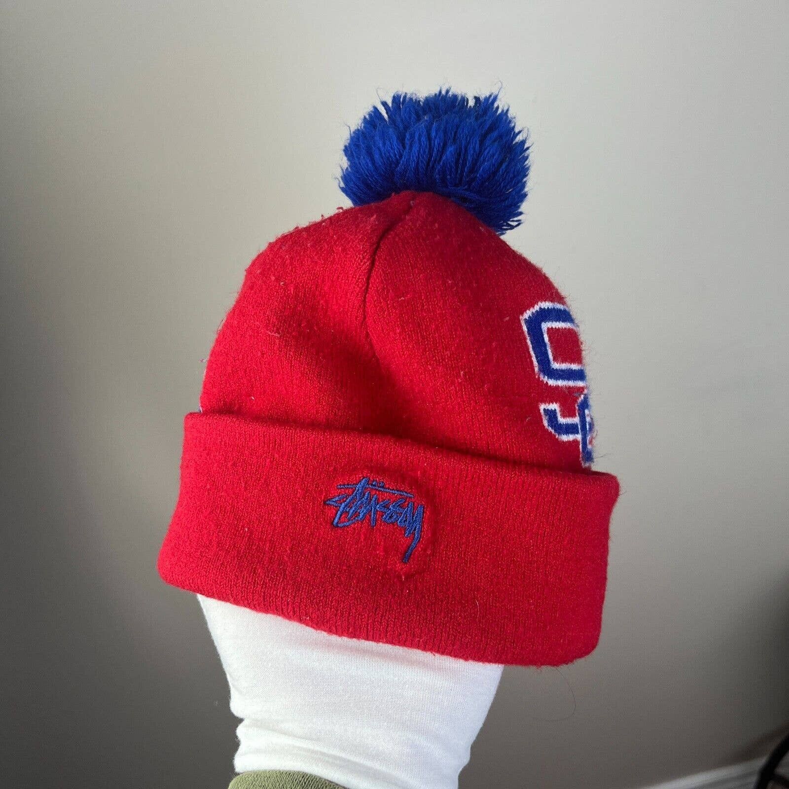 Stussy × Vintage Vintage Stussy Toque Winter Hat Beanie Pom Pom | Grailed
