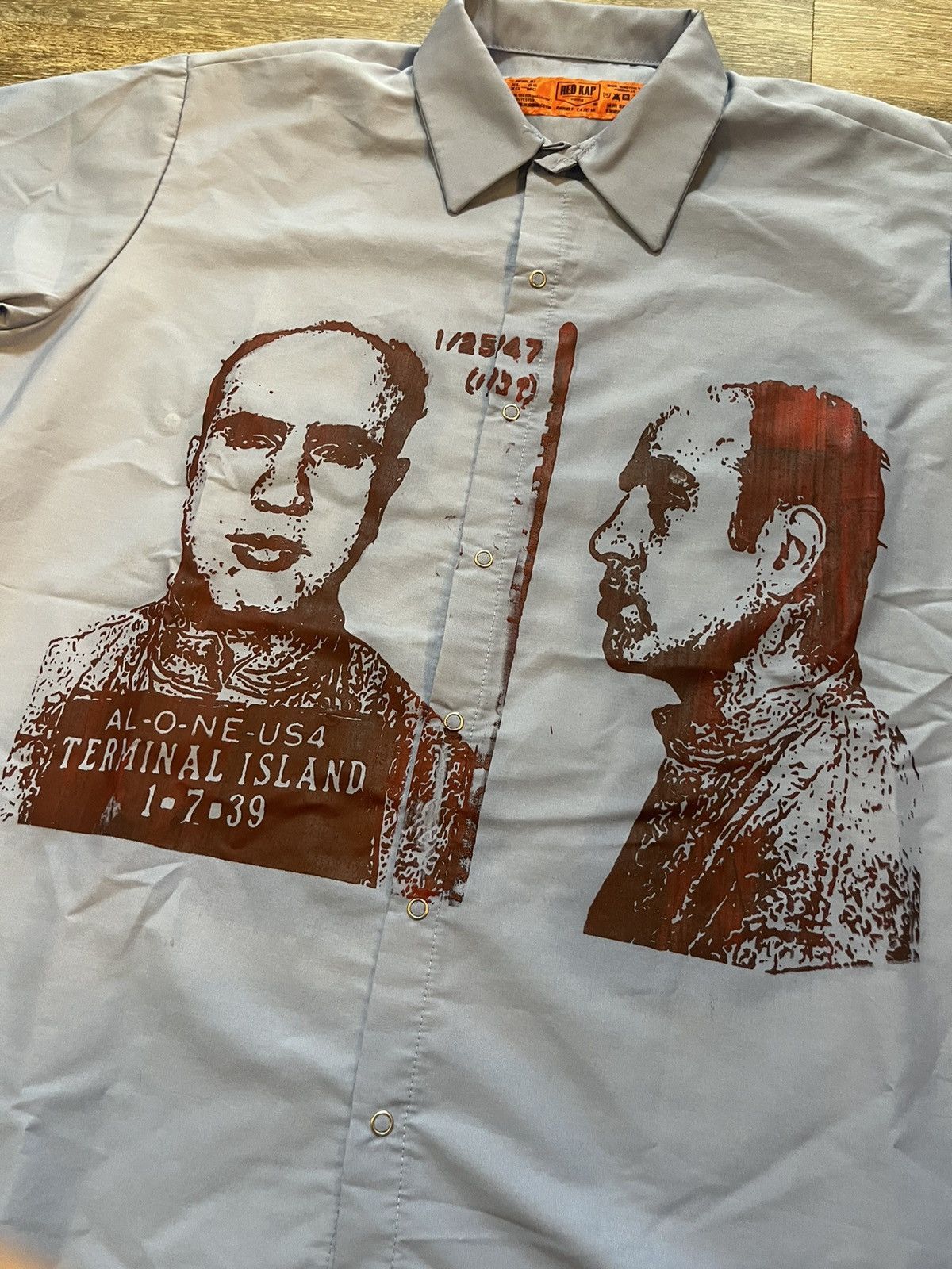 Japanese Brand × Streetwear Al Capone Mugshot Button Up | Grailed